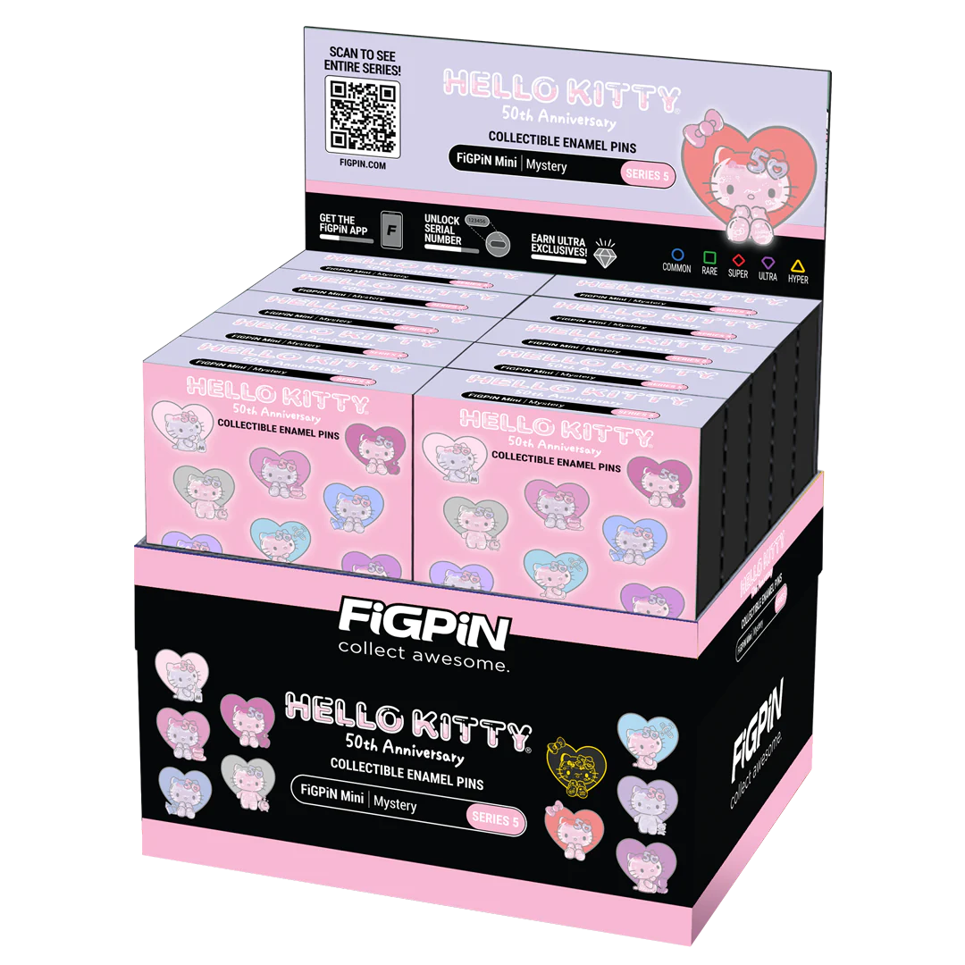 Hello Kitty 50th Anniversary Mystery Figpin Mini Series 5 Blind Box