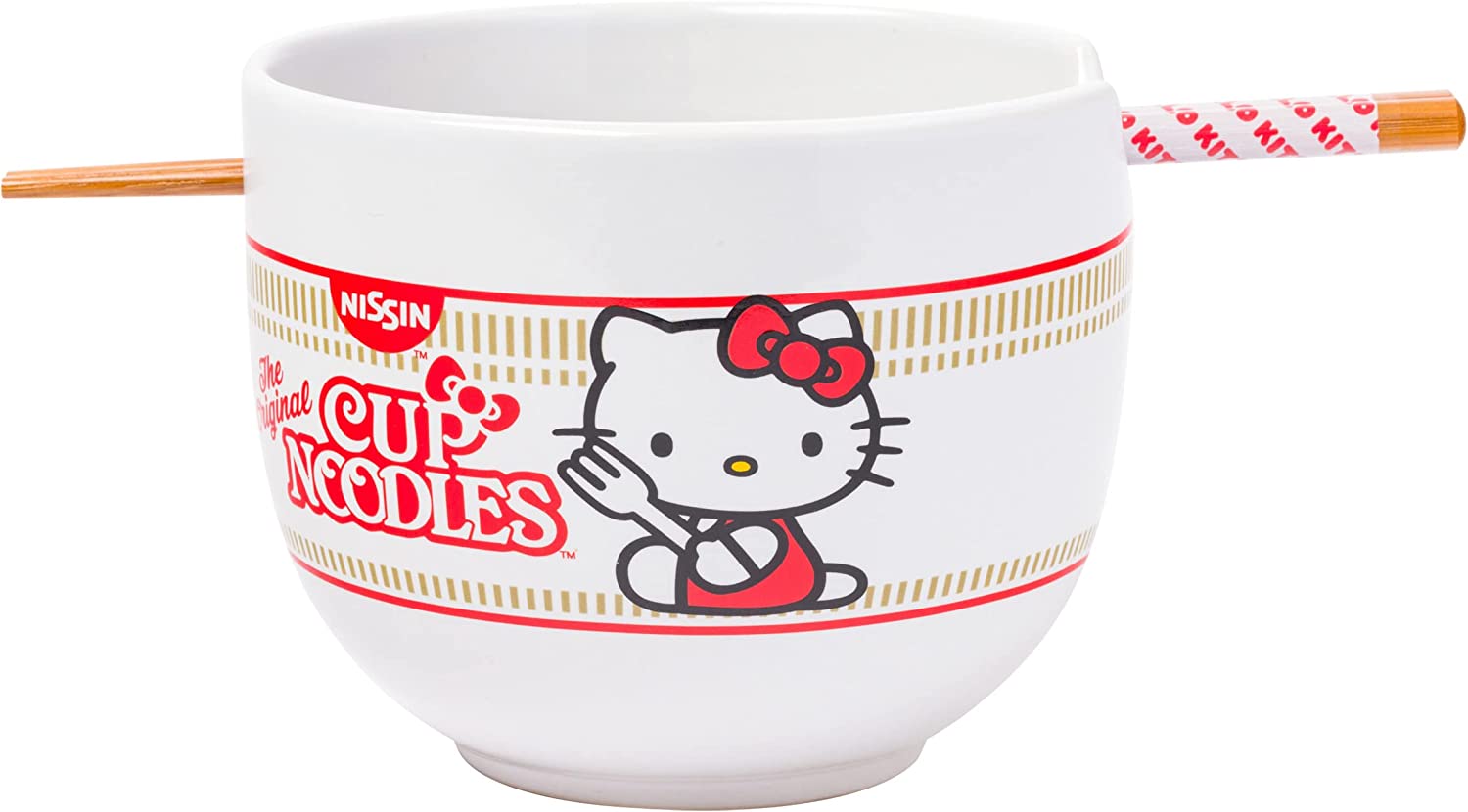 HELLO KITTY X TOP RAMEN NOODLE BOWL WITH CHOPSTICKS – Gacha Mart